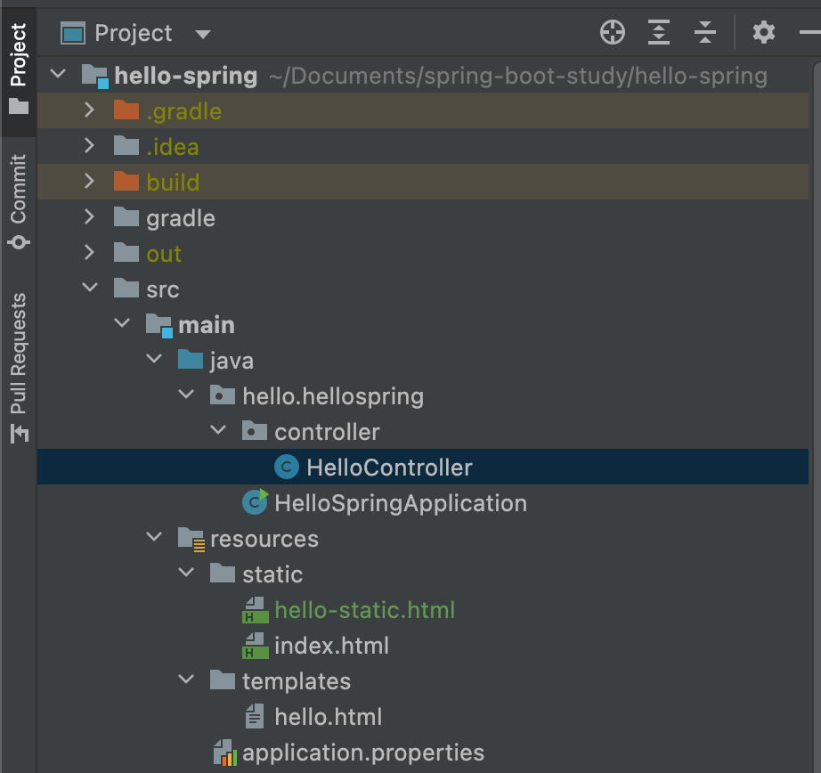 5편 JAVA spring boot study - 정적 컨텐츠